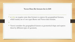 Vector data formats | PPT