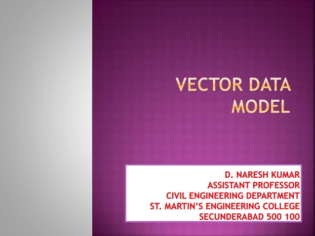 Vector data model | PPTX