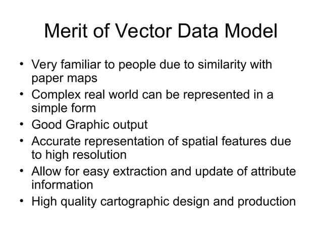 Vector Data Model presentation GIS new.ppt