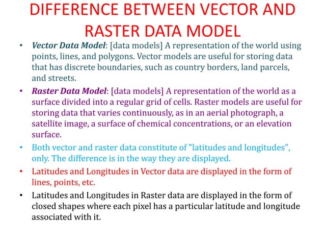 Vector data model | PPTX