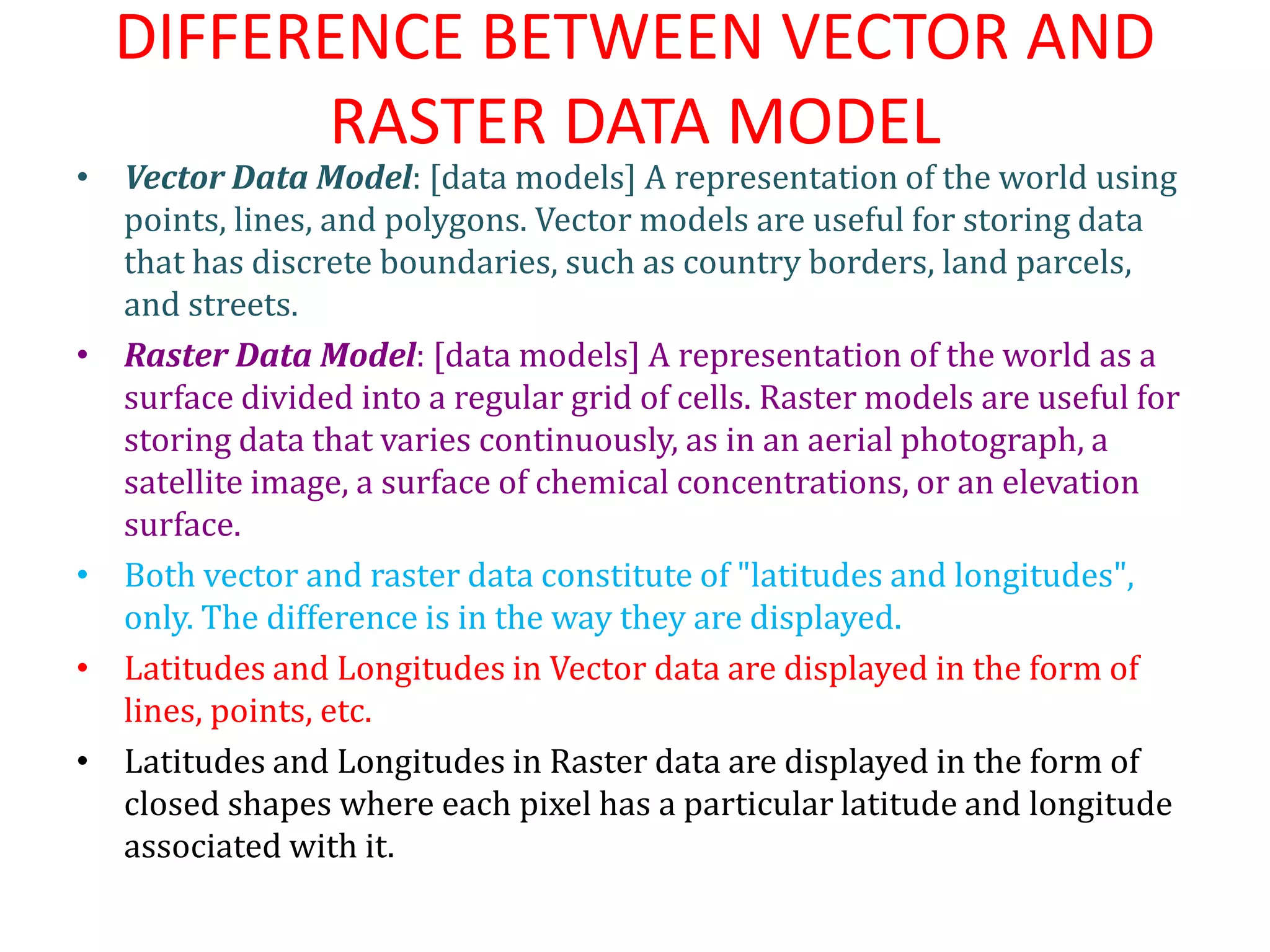 Vector data model | PPTX
