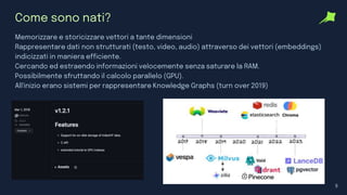 Alla scoperta dei Vector Database e dei RAG | PPT