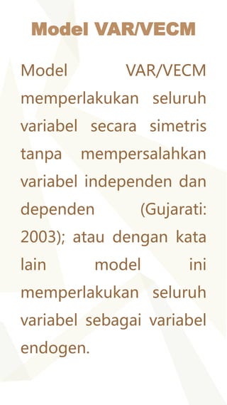 Vector Error Correction Model | PPTX