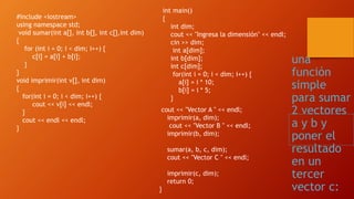 Vectores en c++ | PPT