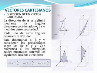 Vectores cartesianos | PPTX