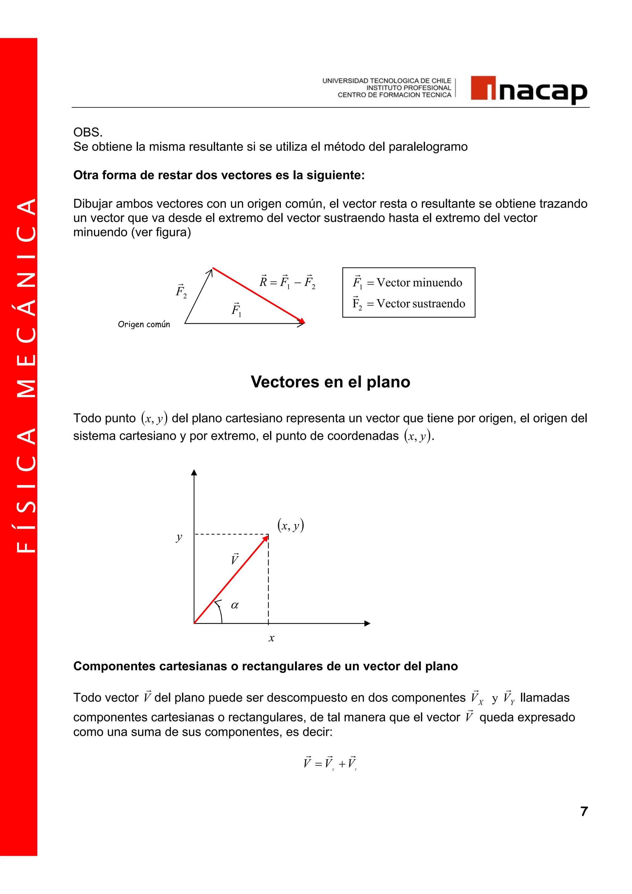 Matemática de Vectores - Vectores en el plano y el espacio. | PDF