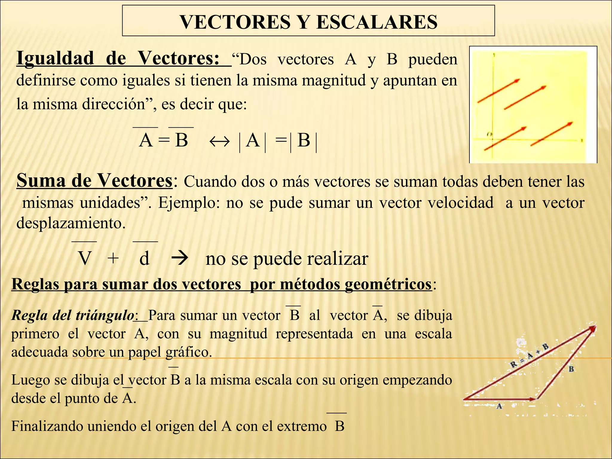 Vectores en física | PPT