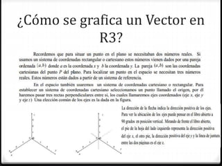 Vectores en r2 y r3 por tony | PPTX