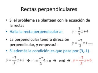 Vectores y rectas perpendiculares | PPTX