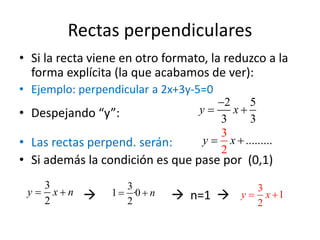 Vectores y rectas perpendiculares | PPTX