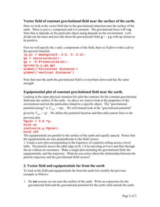 Vector Fields And Equipotentials Docx
