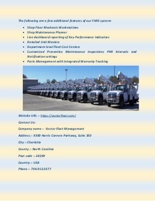 Vector Fleet Management_fleet management
