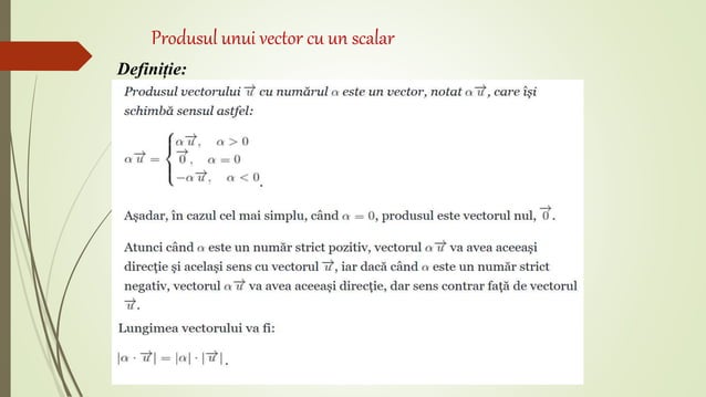 VECTORI în plan - Matematică clasa a 9-a | PPTX
