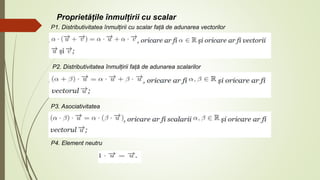 VECTORI în plan - Matematică clasa a 9-a | PPTX