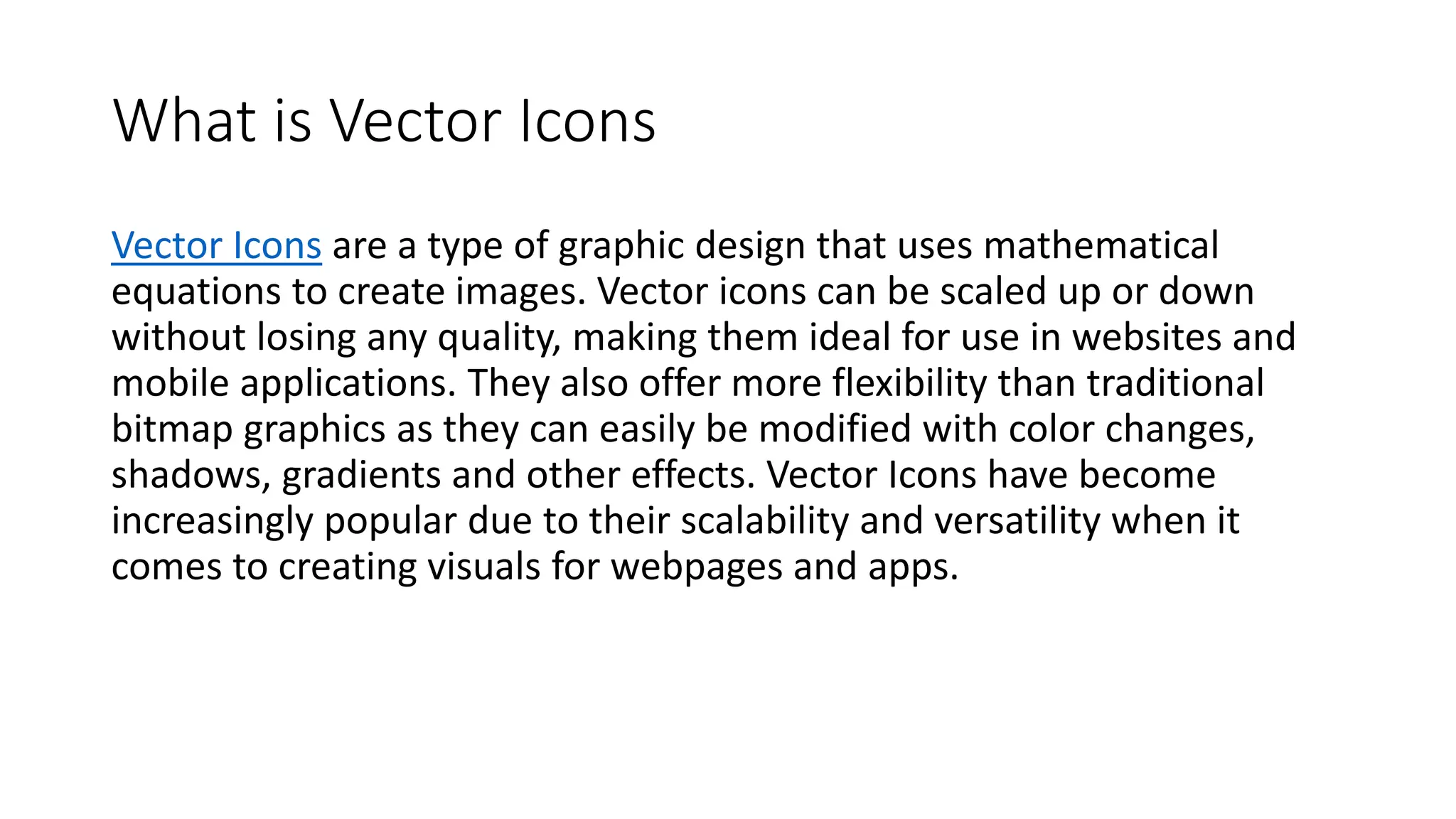 Vector Icons | PPTX