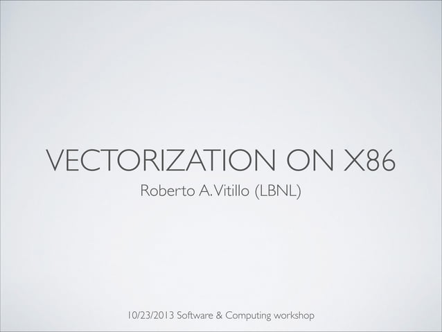 Vectorization on x86: all you need to know | PDF