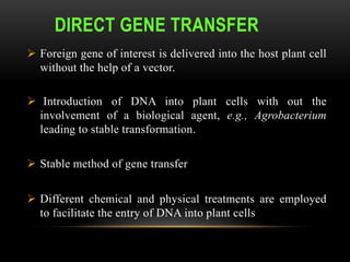 Vector less gene transfer | PPTX