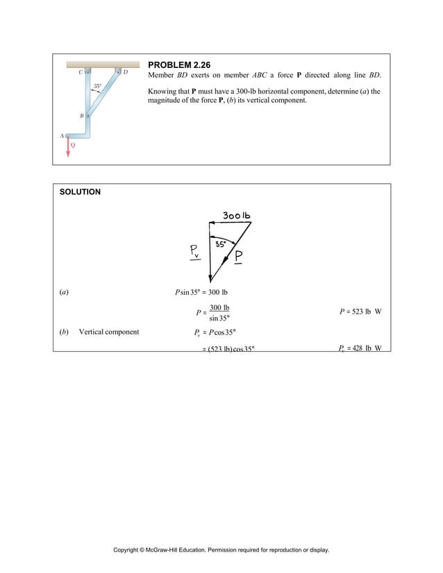 Vector mechanics for engineers statics and dynamics 11th edition beer solutions manual | PDF ...