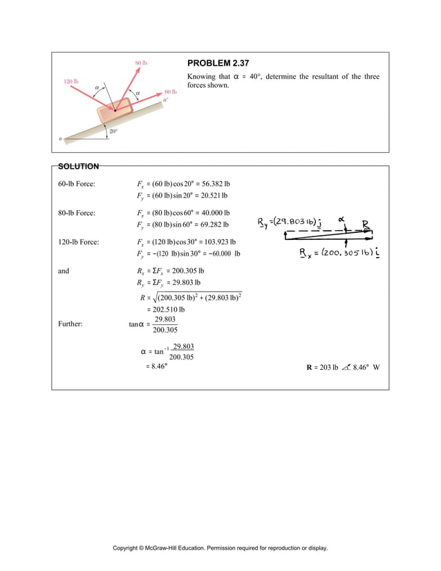 Vector mechanics for engineers statics and dynamics 11th edition beer solutions manual | PDF ...