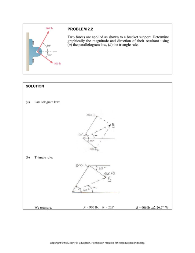 Vector mechanics for engineers statics and dynamics 11th edition beer solutions manual | PDF ...