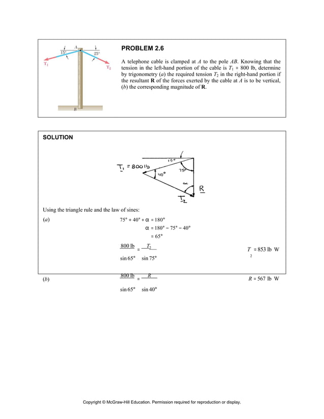 Vector mechanics for engineers statics and dynamics 11th edition beer solutions manual | PDF ...