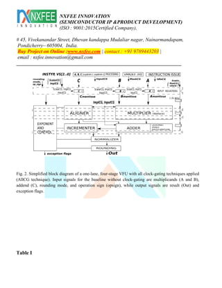 Vector processing aware advanced clock-gating techniques for low-power fused multiply-add | PDF