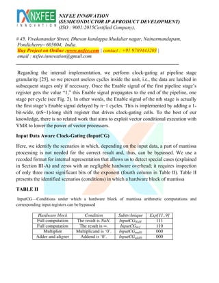 Vector processing aware advanced clock-gating techniques for low-power ...