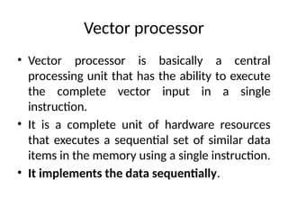 Vector Processor Conceptofacaar Pptx Ppt