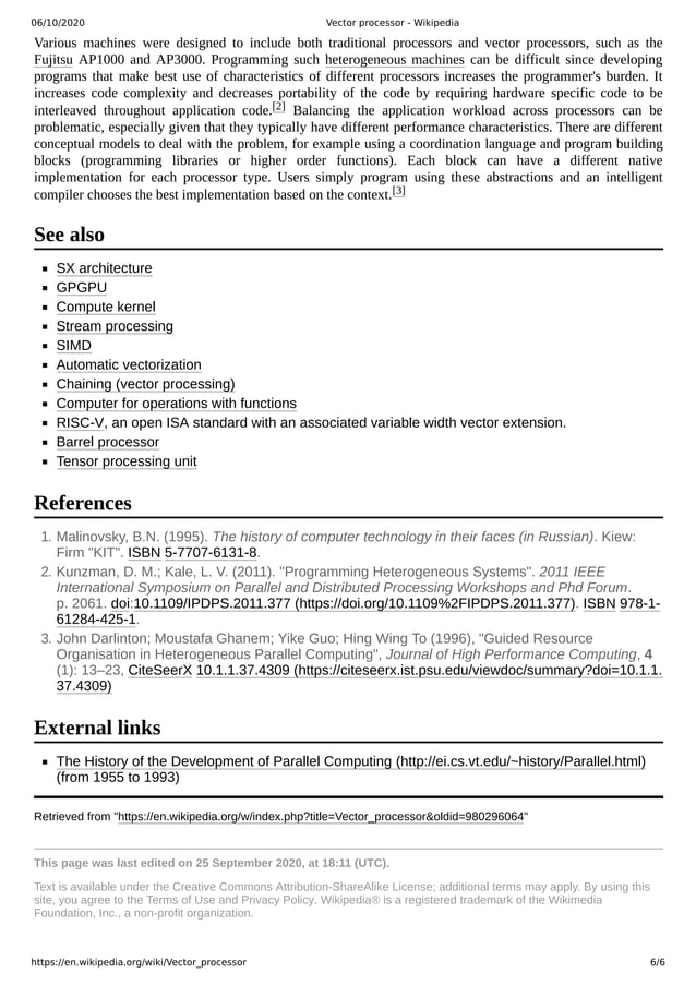 Vector processor : Notes | PDF