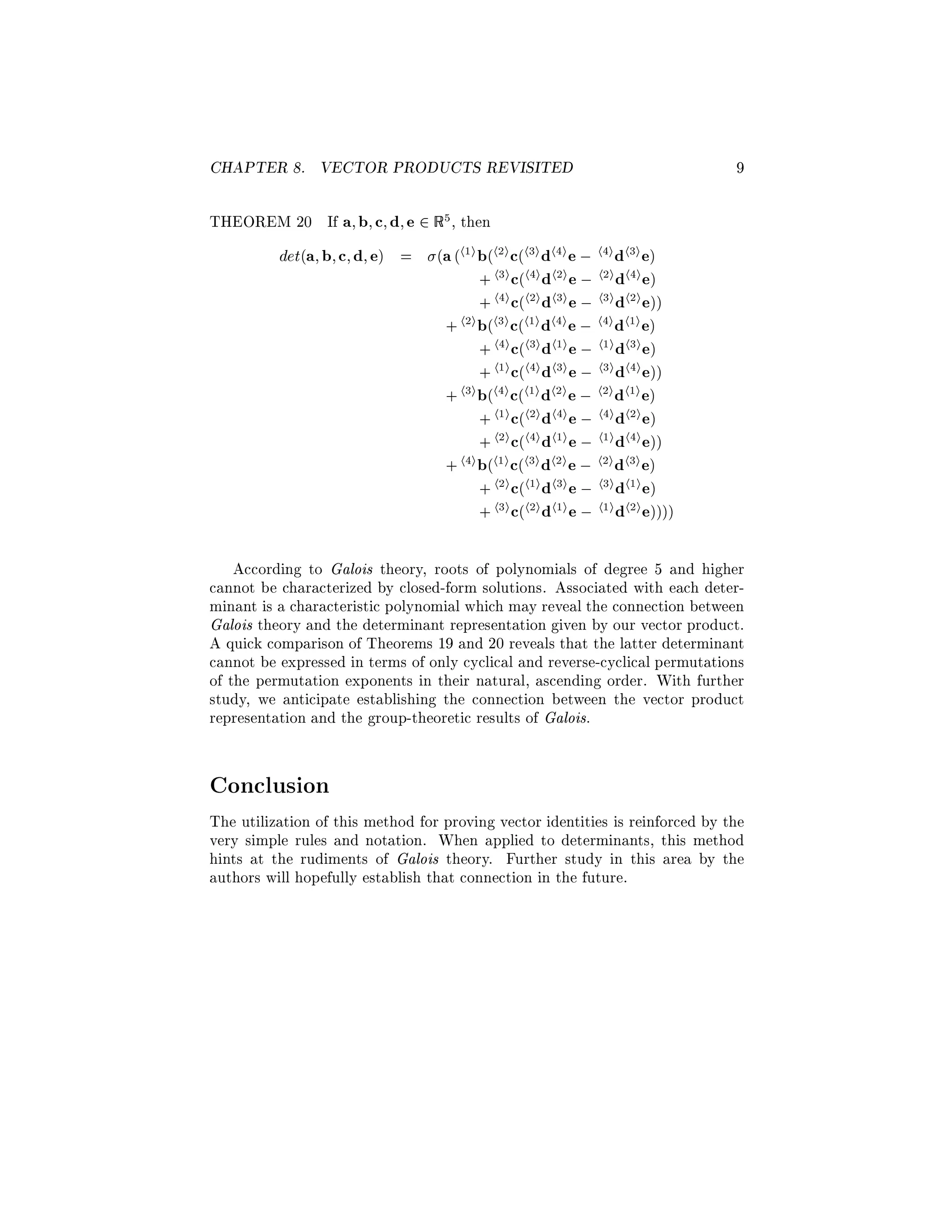 Vector Products Revisited: A New and Efficient Method of Proving Vector ...