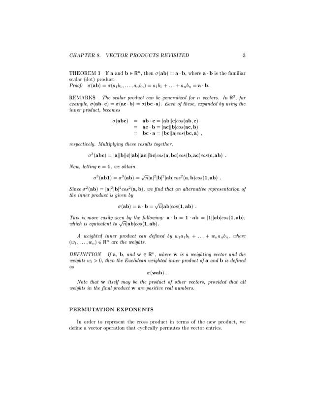 Vector Products Revisited: A New and Efficient Method of Proving Vector ...