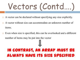 Vectors in Java | PPTX