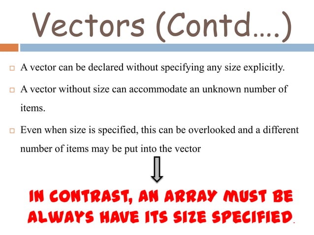 Vectors in Java | PPTX