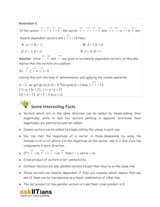 Vectors Preparation Tips for IIT JEE | askIITians | PDF