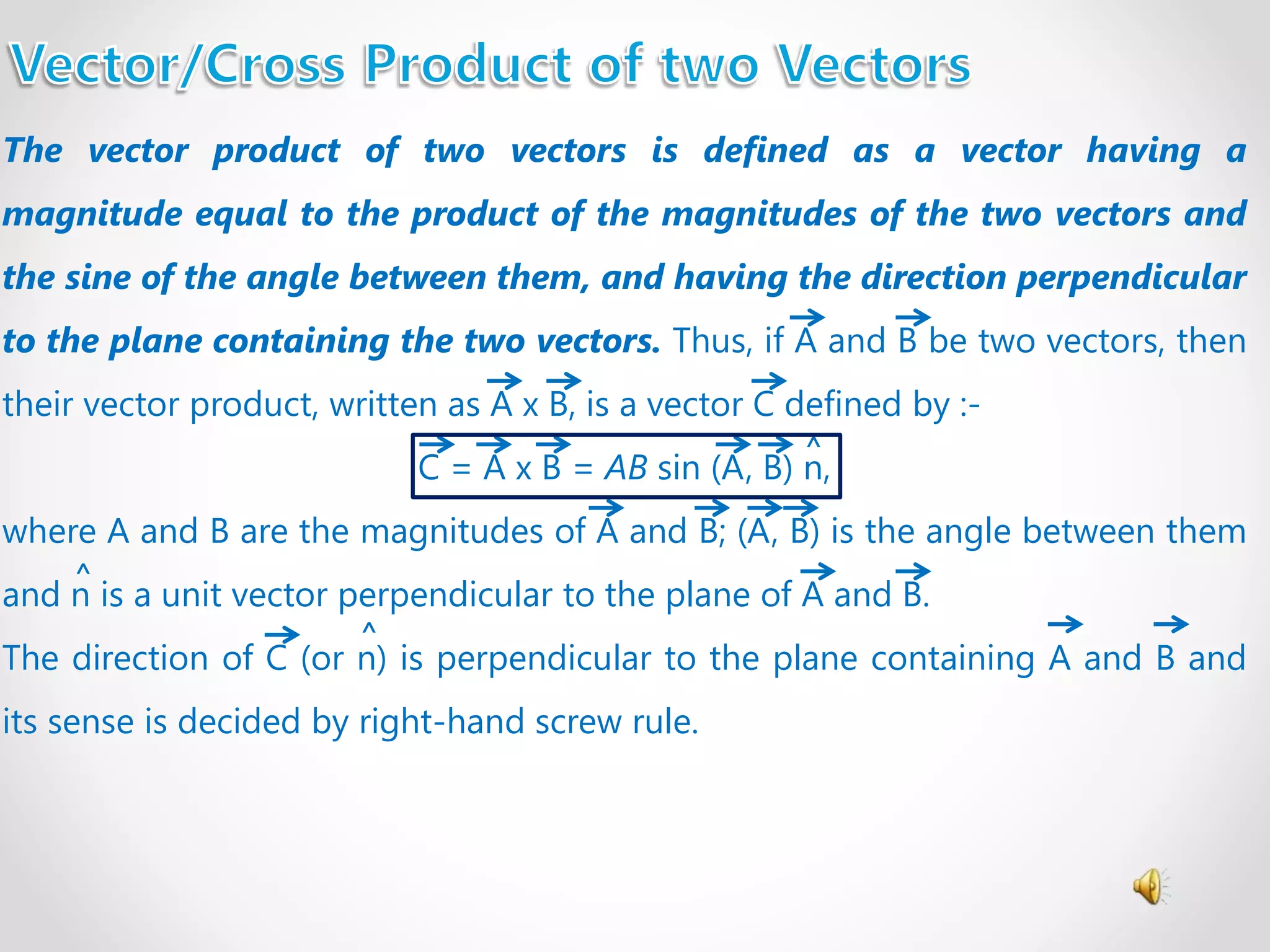 Vectors - A Basic Study | PPSX
