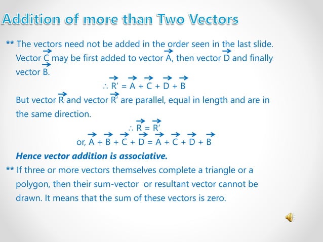 Vectors - A Basic Study | PPSX