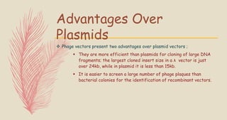 Vectors part 1 | molecular biology | biotechnology | PPTX