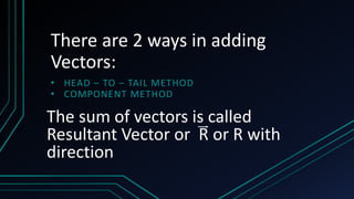 Lesson 2: Vectors | PPTX