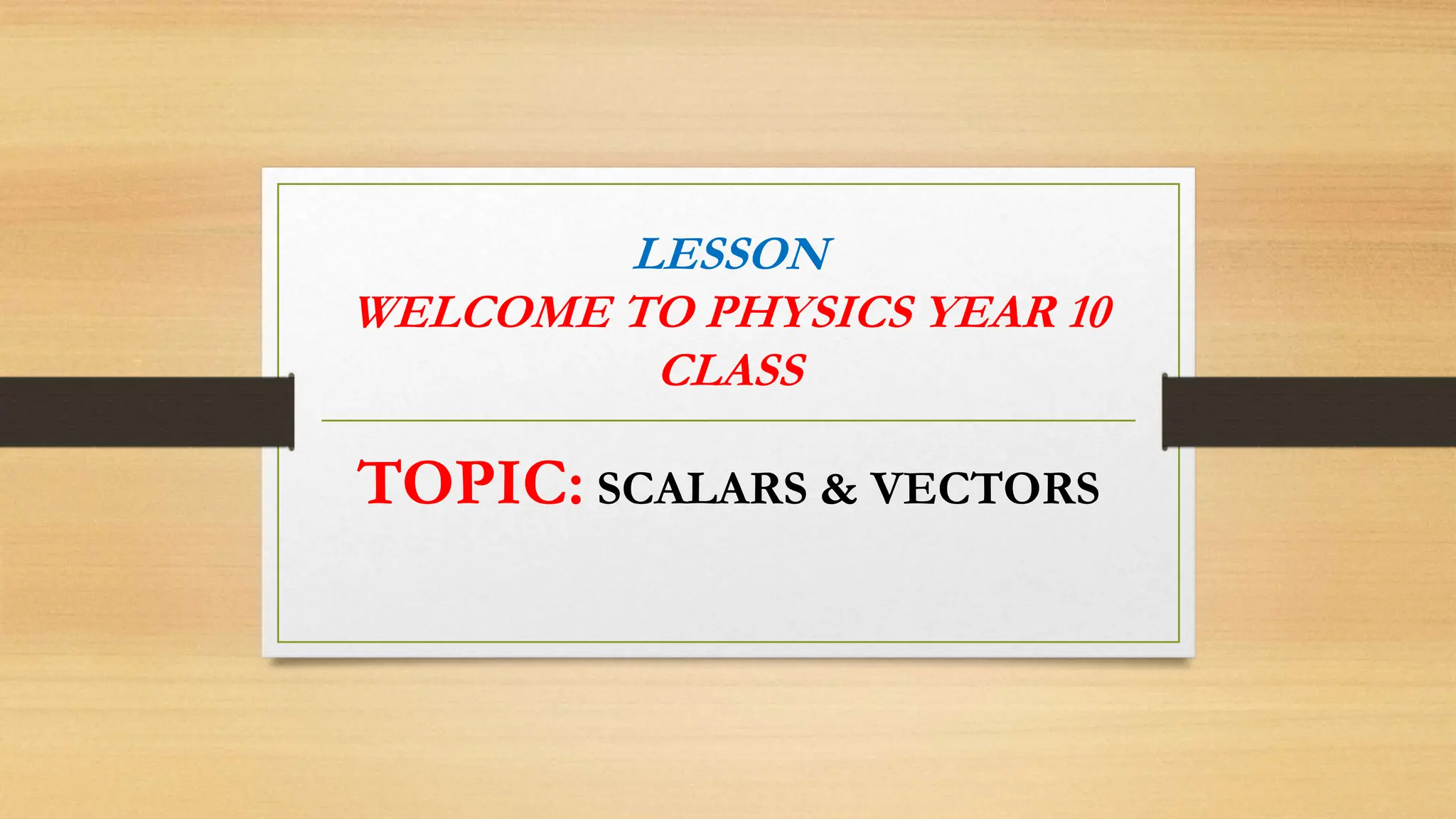 Vectors and scalars for Year 10 thank you for reading | PPTX