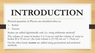 Vectors and scalars for Year 10 thank you for reading | PPTX