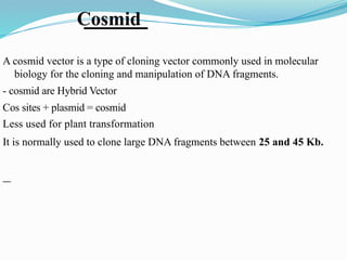 Comprehensive Overview of Plant Genetic Transformation and Cloning ...