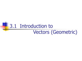 Vectors mod-1-part-1 | PPTX