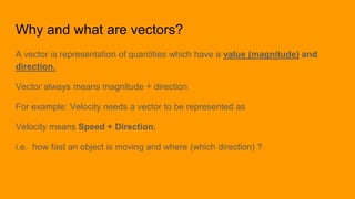 Vectors - part 1 concept | PPTX | Physics | Science