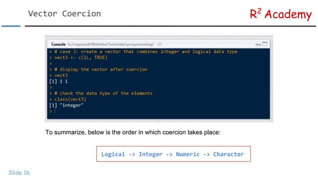 R Programming: Introduction to Vectors | PDF
