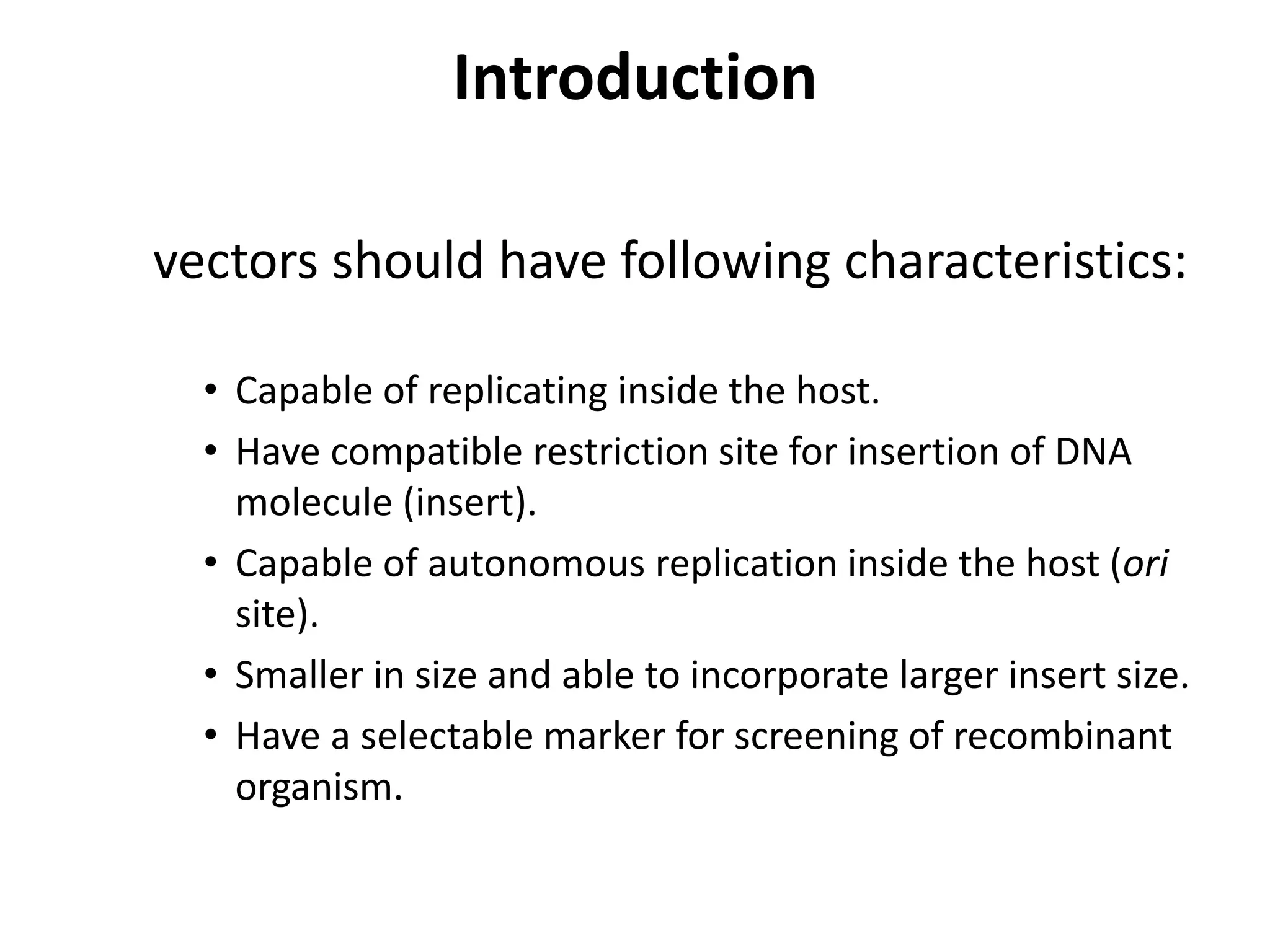 Vectors in recombinant dna technology pBR322 | PPTX