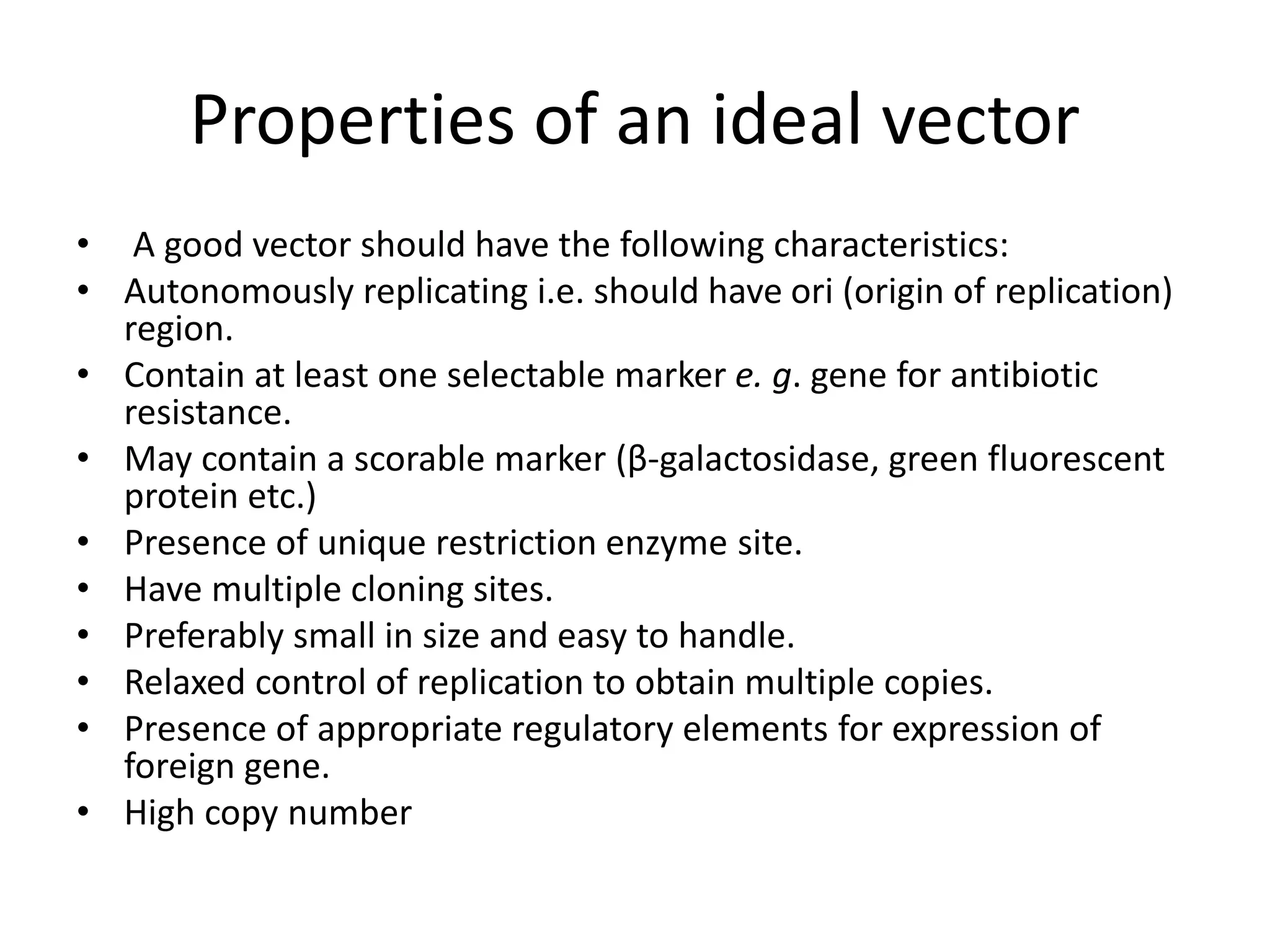 Vectors in recombinant dna technology pBR322 | PPTX