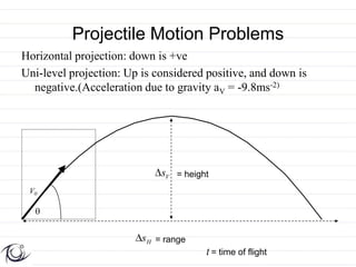 Vectors and projectile motion and worked examples | PPTX