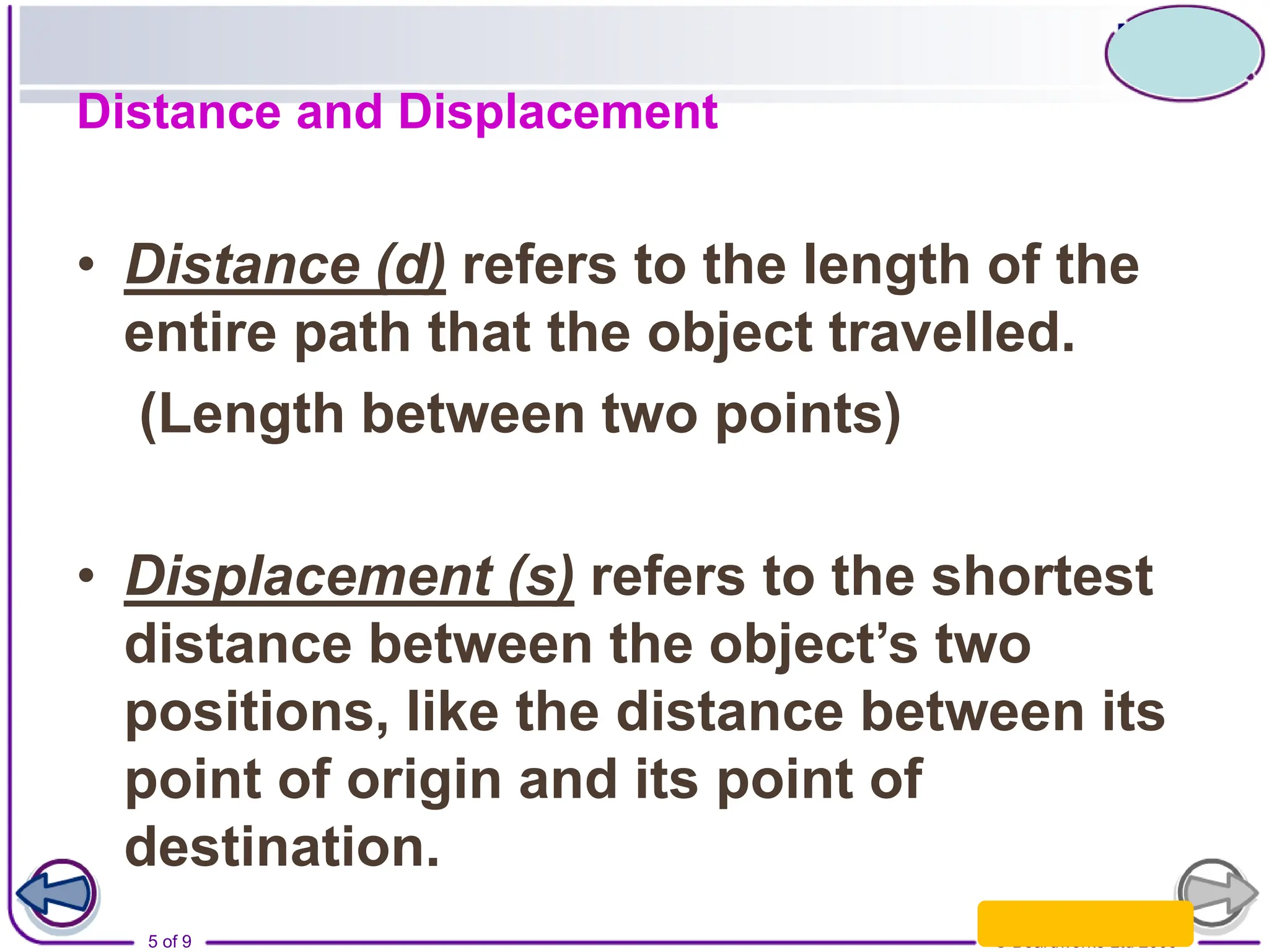 Vectors and Scalars- 3 Edited Secondary.ppt