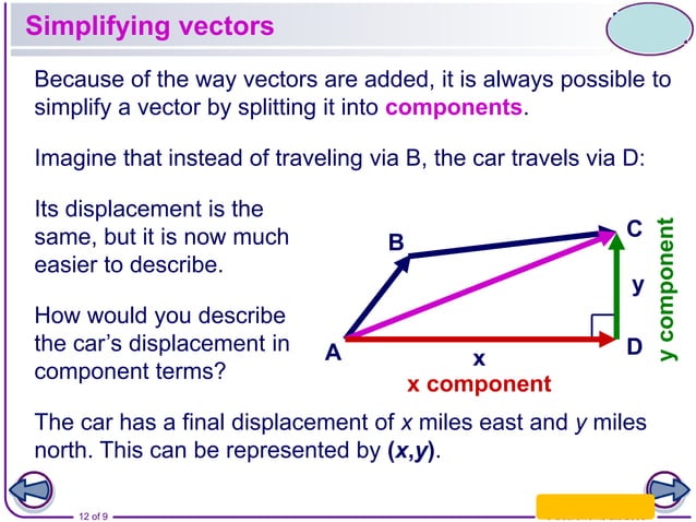 Vectors and Scalars- 3 Edited Secondary.ppt | Physics | Science