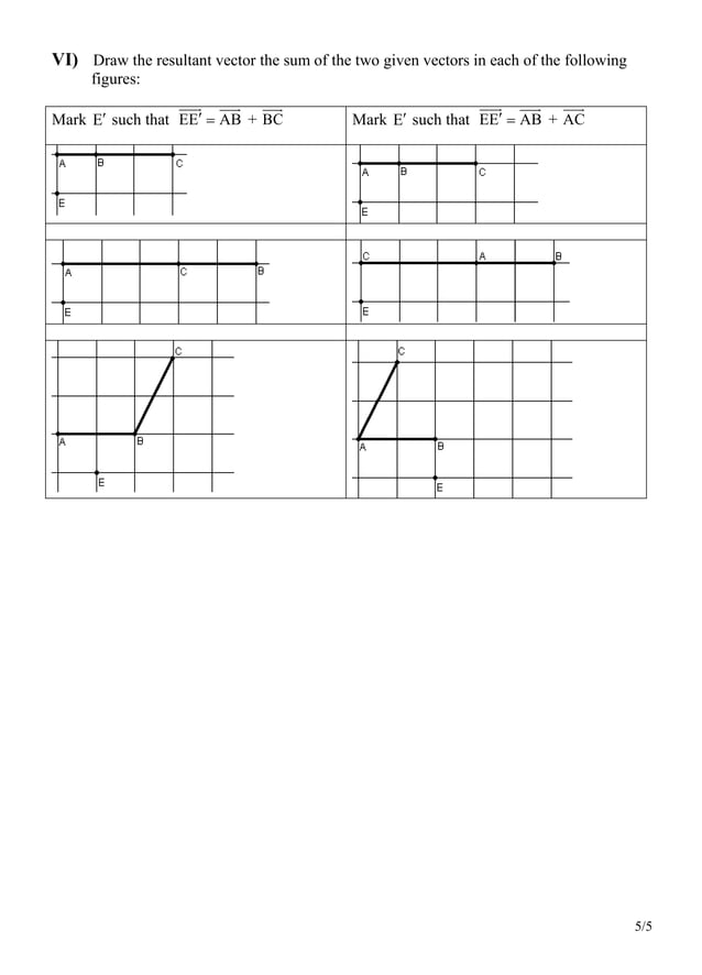 Vectors and translations worksheet | DOCX